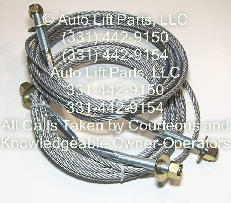 TP11KC-DX, direct pull 2-post lifts; equalizer cables (2)