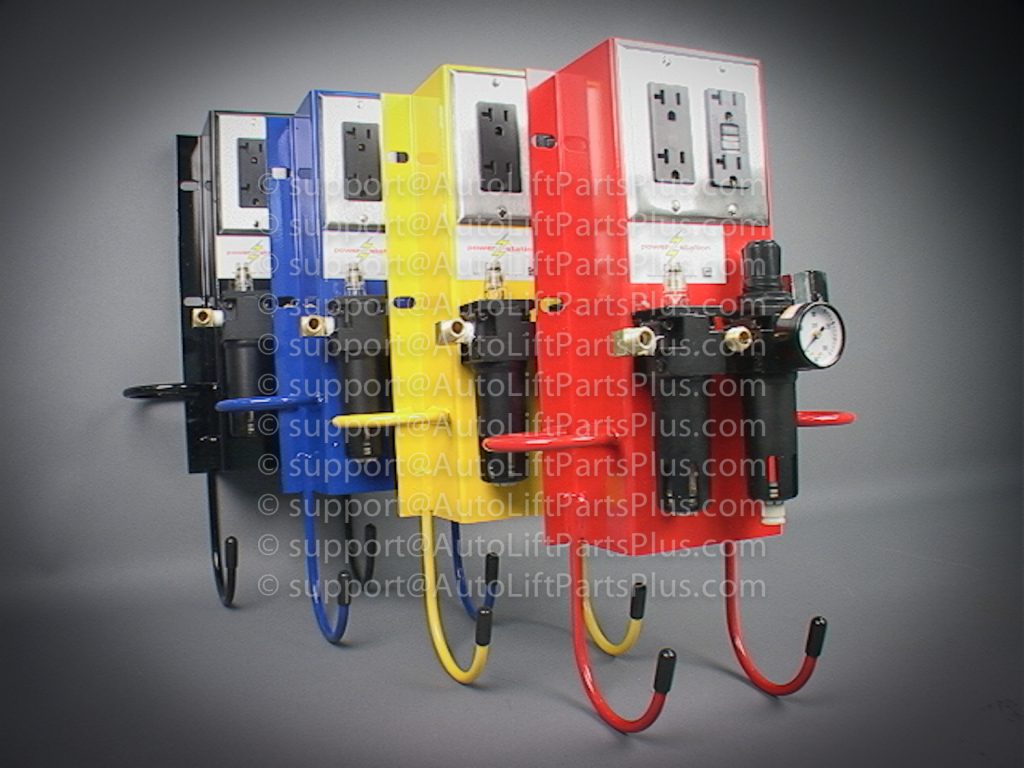 Air/Electric Utility Station for 2-Post Surface Mount Lifts
